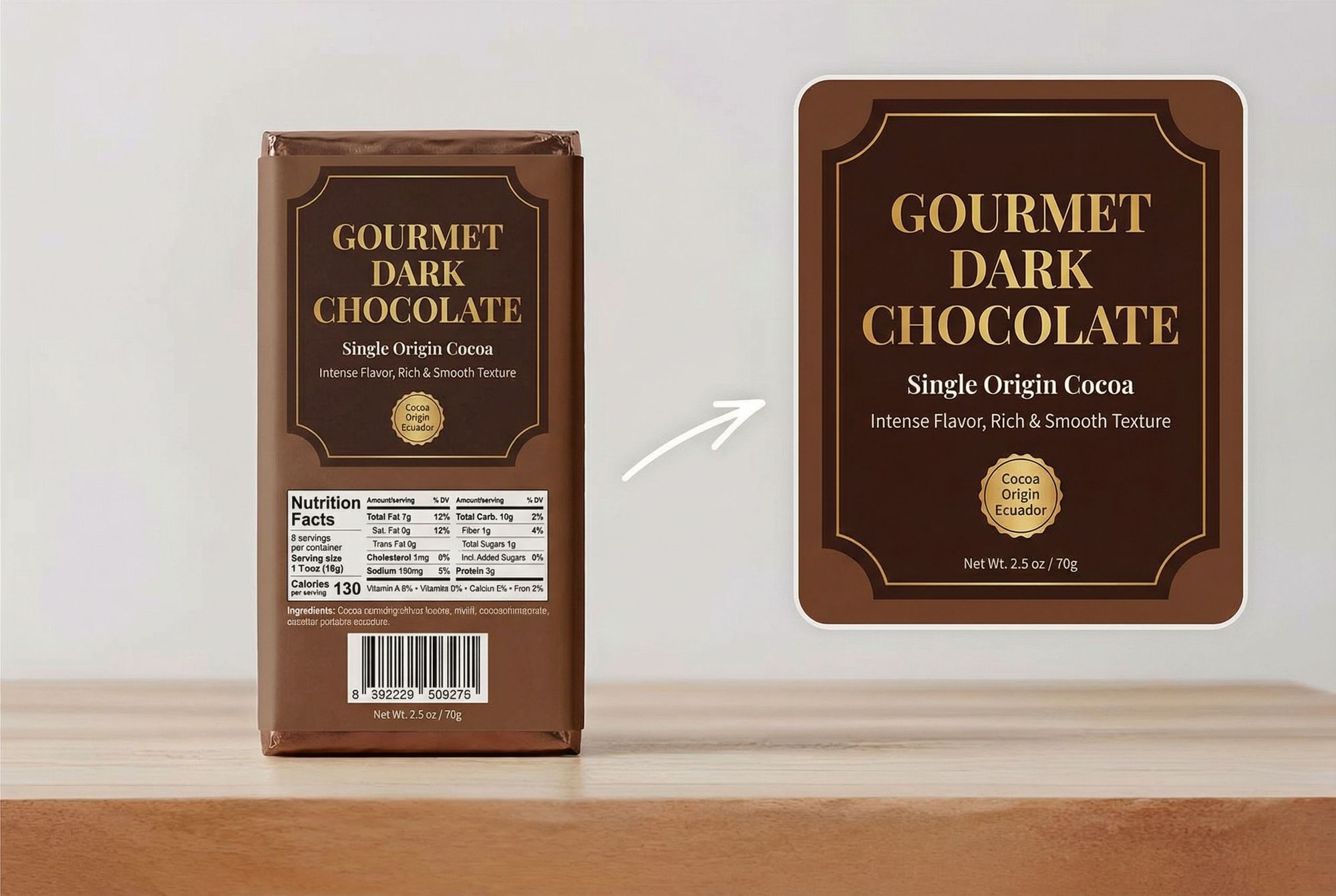 2026 Hot Chocolate Packaging Design AI | Packify
