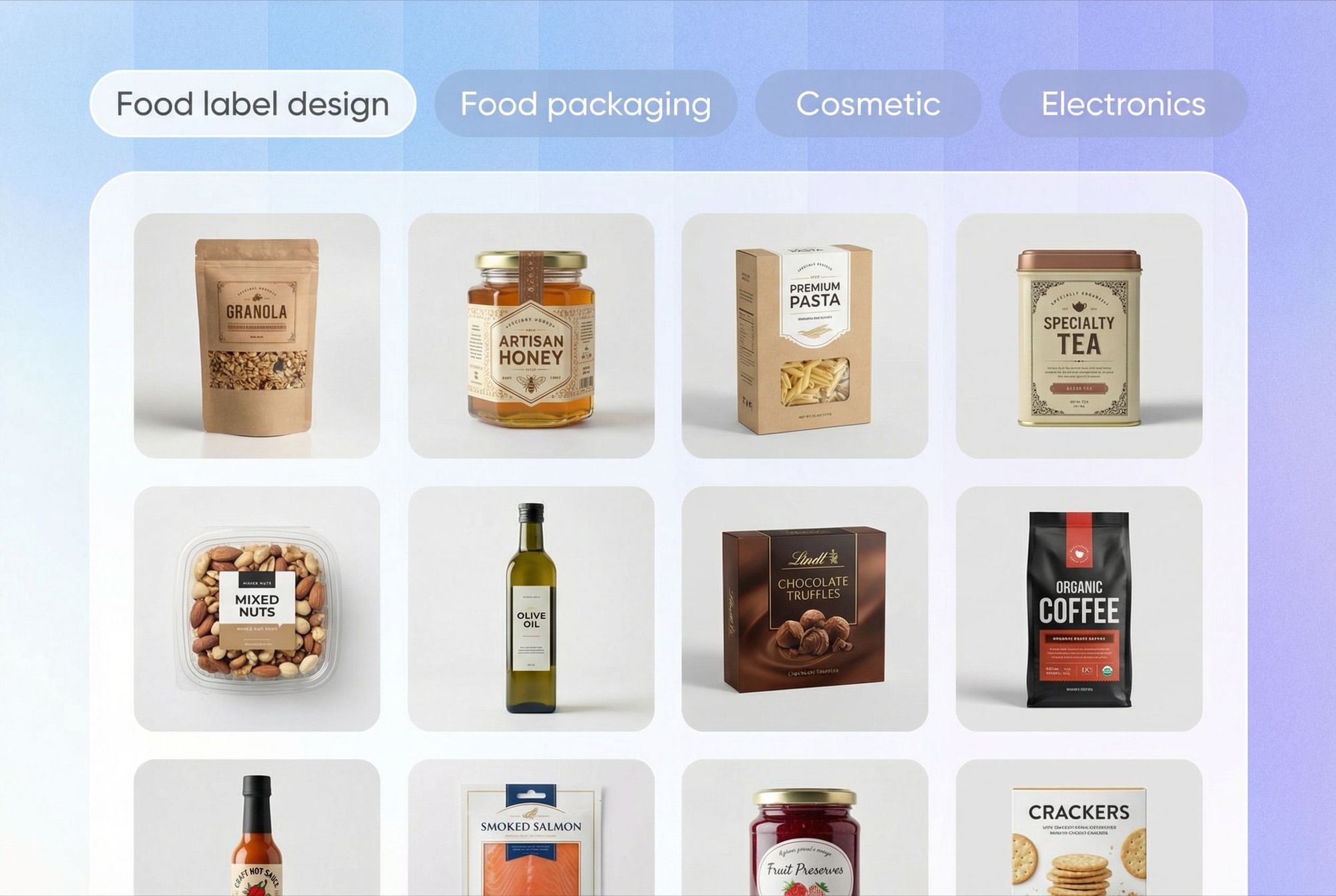 Free AI Food Label Designer – 500+ Design Ideas | Packify